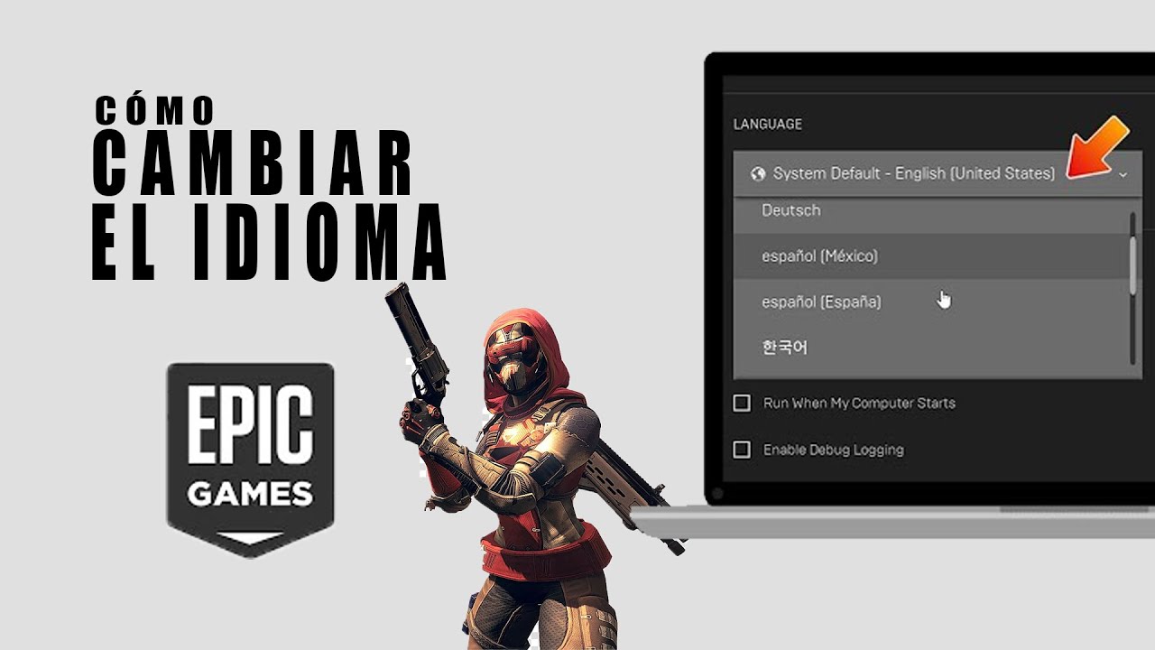 Cómo CAMBIAR el idioma DESTINY 2 EPIC GAMES - Tutorial 2026 - YouTube