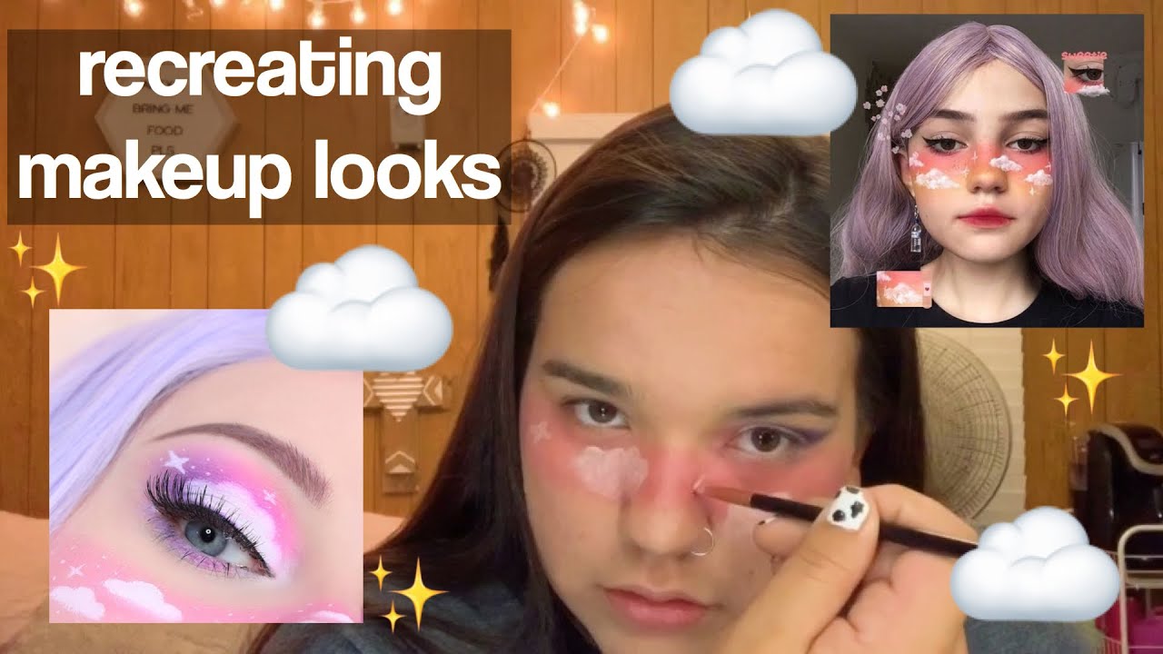 Recreate Makeup Looks With Me 💞☁️ - YouTube