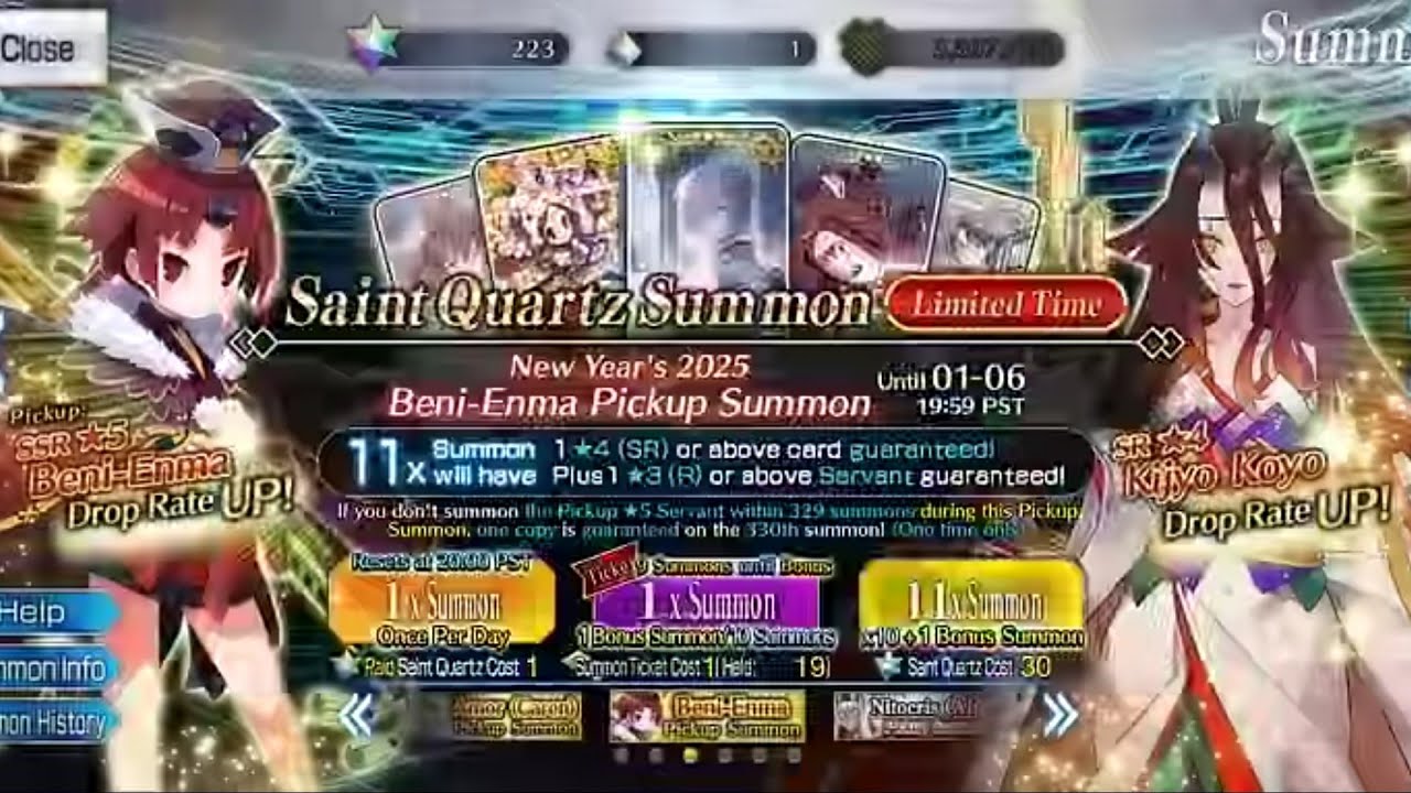 I don't think i'm meant to ever have Beni Enma.... New Years Summon ...
