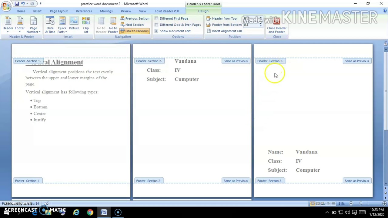 Vertical alignment - YouTube