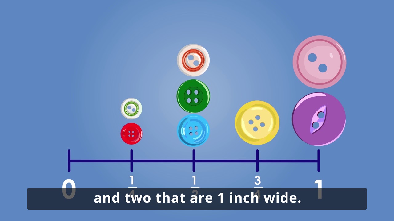 [4.MD.4] Fractional Line Plots - YouTube