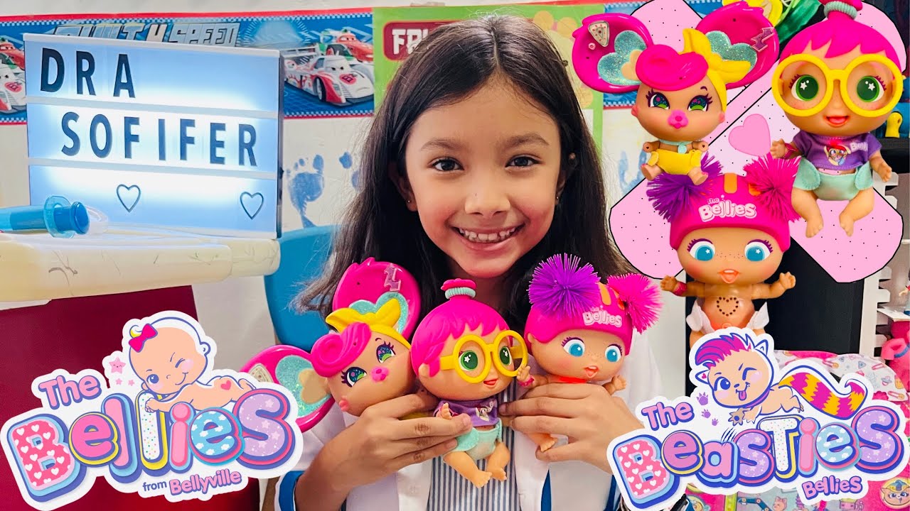 👩‍⚕️ Doctora por 1 día con los NUEVOS BELLIES Y BESTIES / juguetes de ...