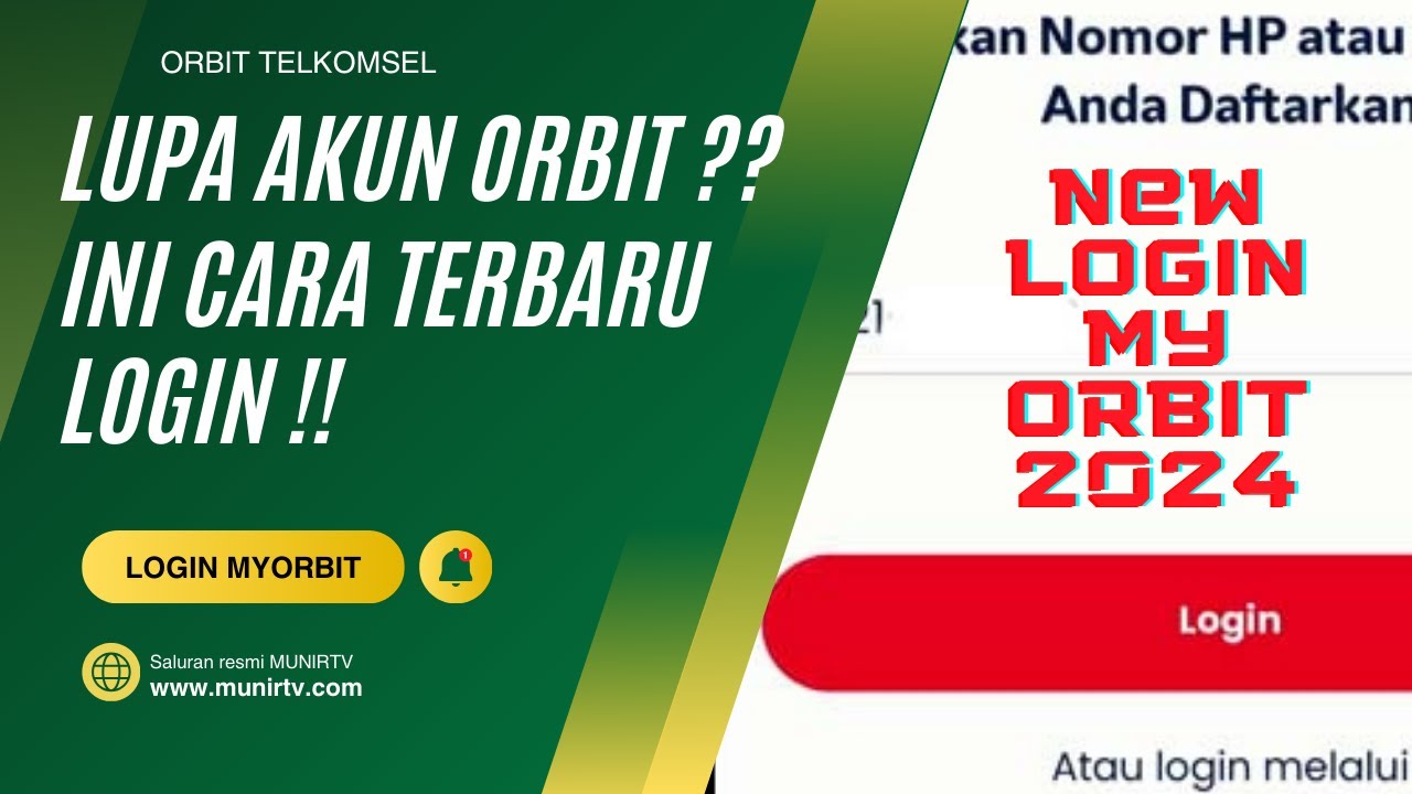 LUPA AKUN & NO ORBIT SIMAK CARA LOGIN BARU 2024 - YouTube