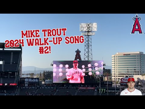 2024 MIKE TROUT LIVE WALK-UP SONG #2! | 2024 Angels Baseball - YouTube