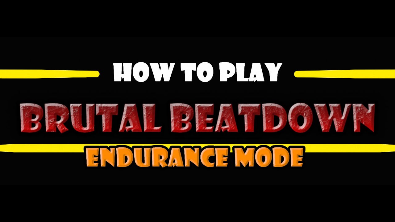 How to Play Endurance Mode - YouTube