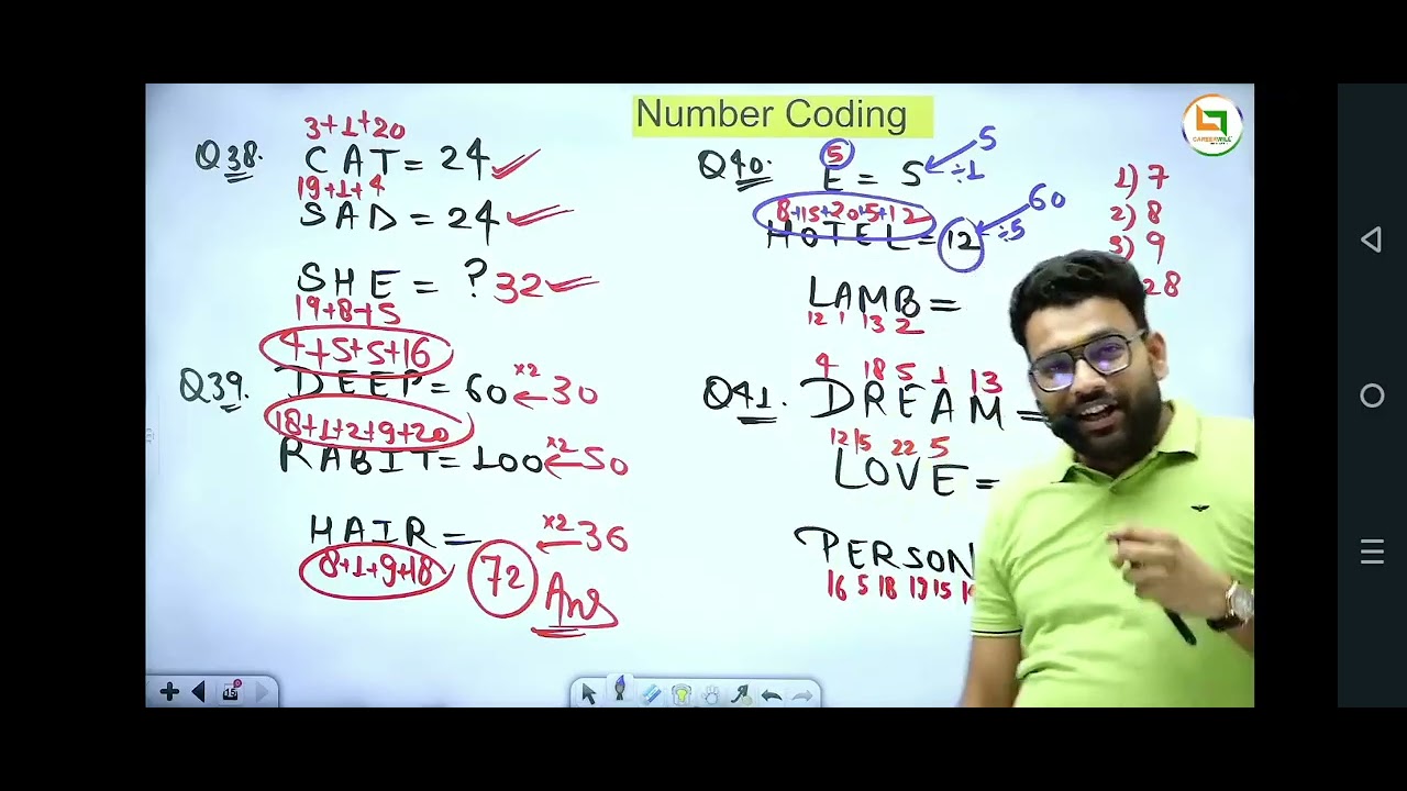 Complete Reasoning Class 15 #Coding_decoding - YouTube