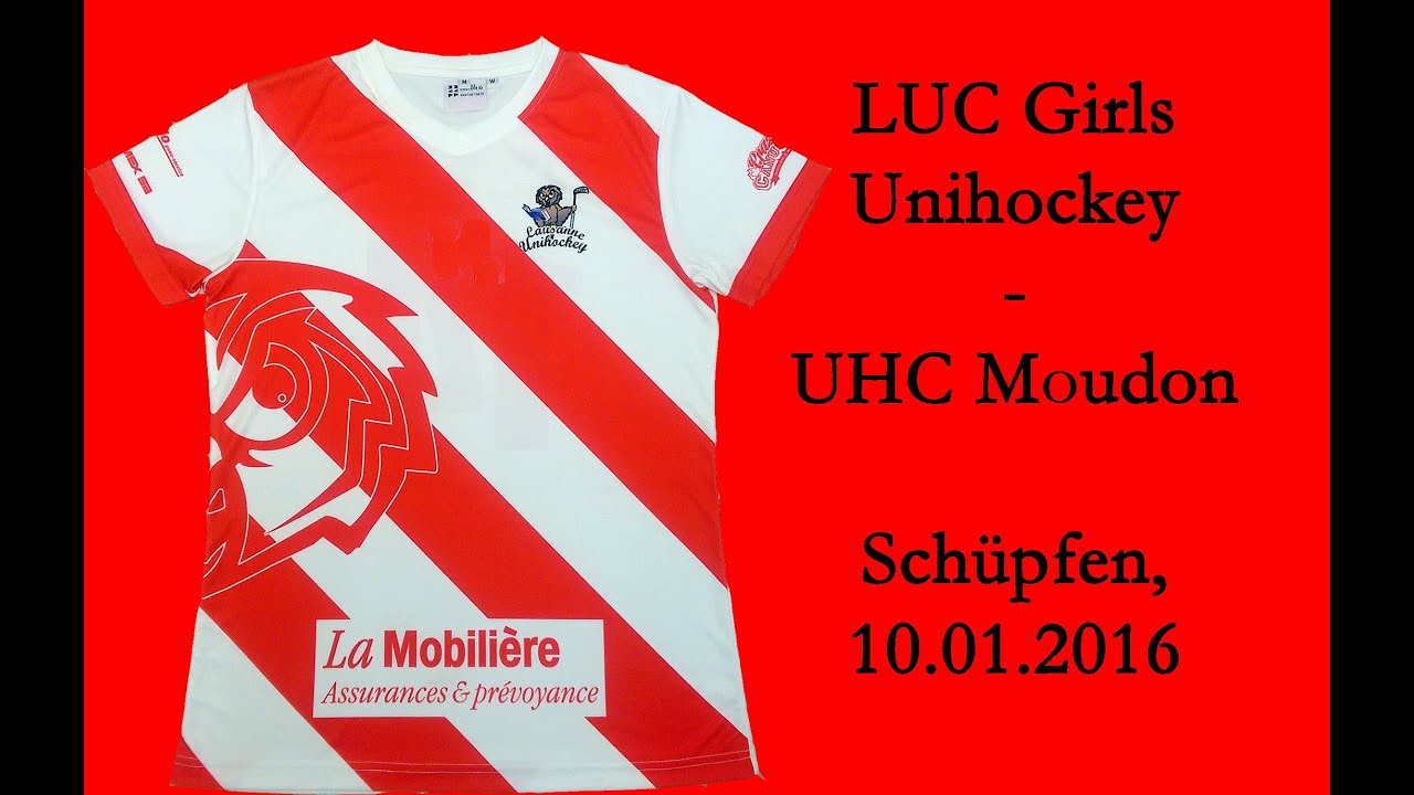 LUC Girls Unihockey - UHC Moudon, 10.01.2016 - YouTube