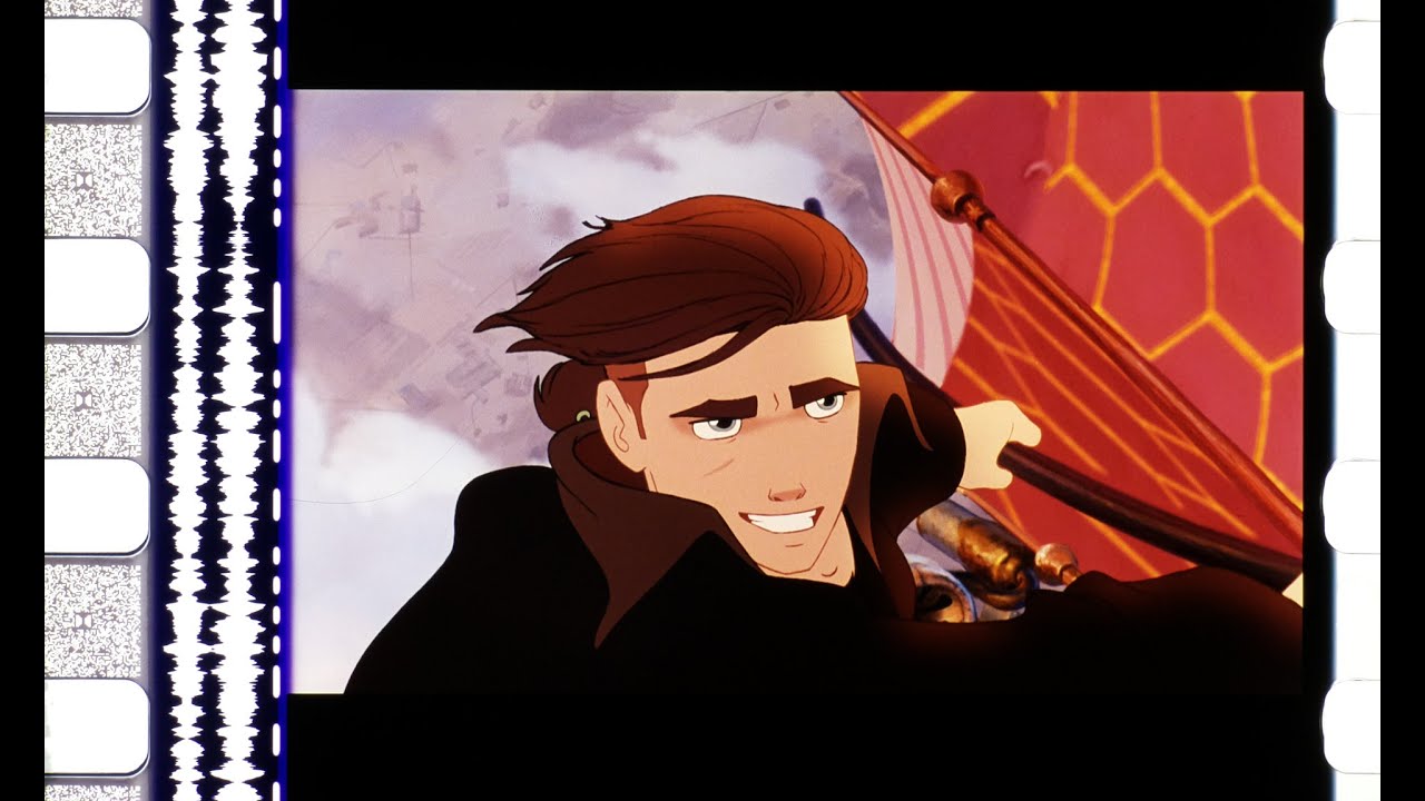 Treasure Planet (2002), 35mm film trailer, flat hard-matte 1.7 ratio ...