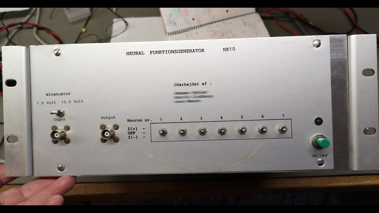 DIY Neural Function Generator NE10 1990 final school project teardown ...