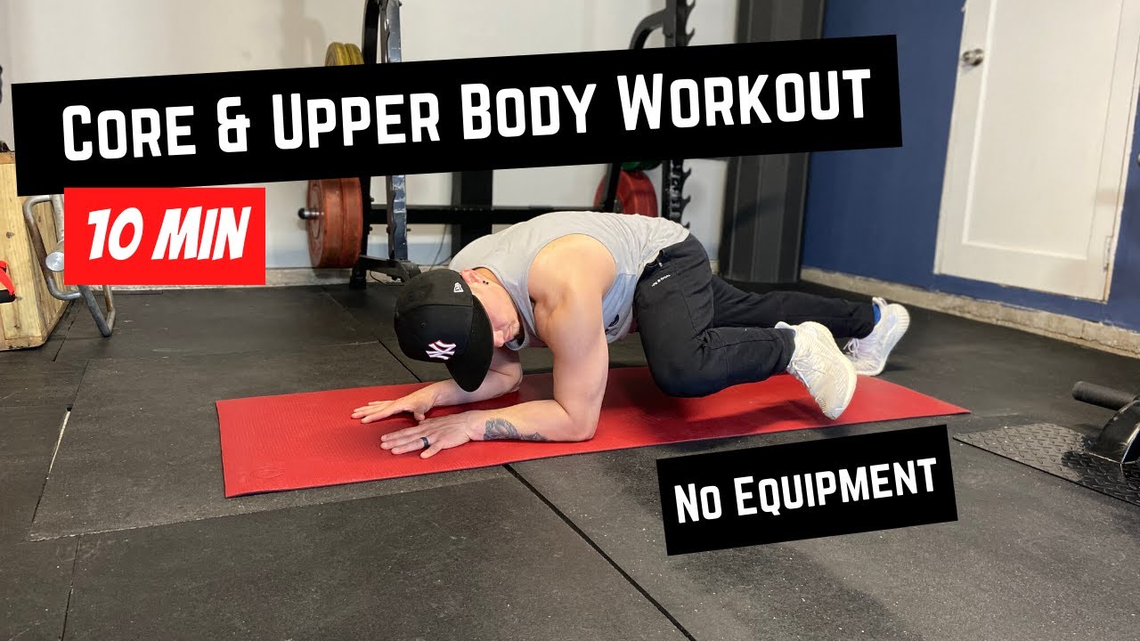 10 Minute Core & Upper Body Workout - At Home Workout For Beginners ...