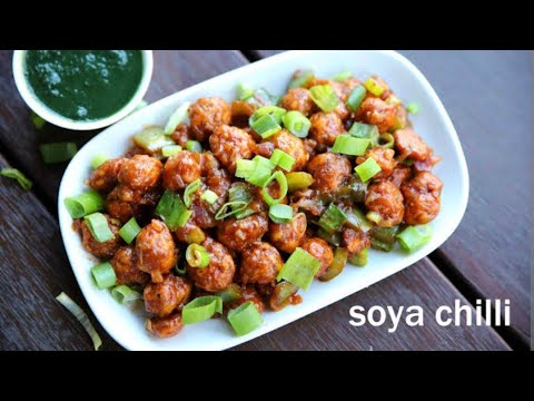 Soya Chilli Recipe | Soya Manchurian Recipe | Tasty & Healthy Evening ...