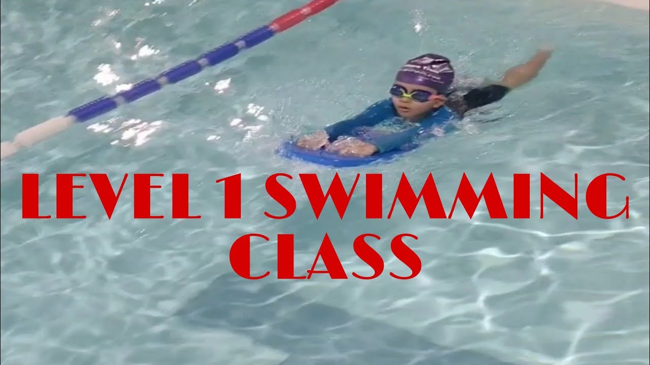 Swimming Lesson Level One | Justin's Toy Time - YouTube