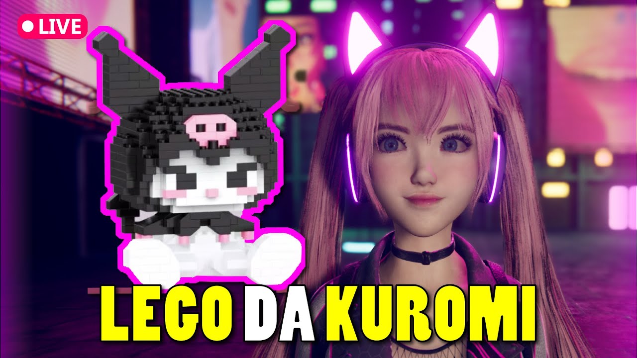 VTUBER MONTA LEGO DA KUROMI DA SANRIO! Essa é difícil de montar! HAND ...