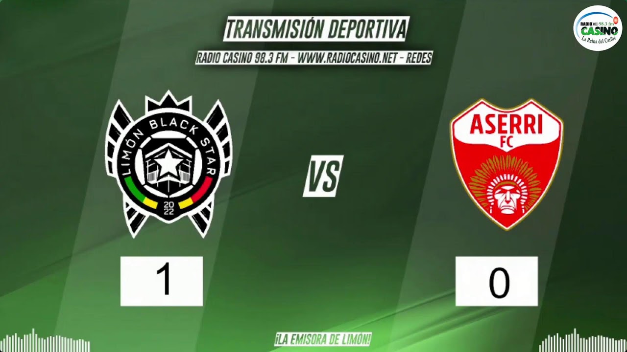Limón Black Star vs Aserrí FC - YouTube