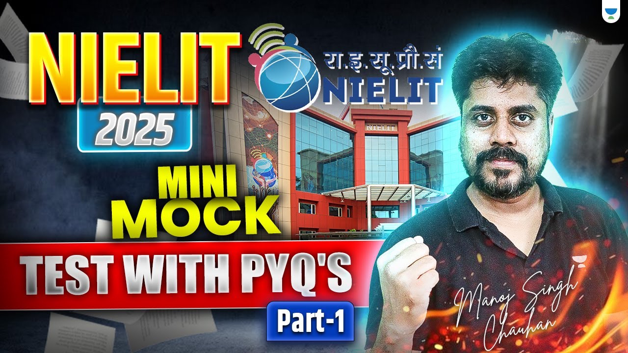 NIELIT 2025 Mini Mock Test | PYQs Practice – Part 1 | Boost Your Prep ...