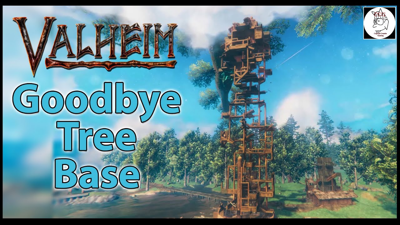 Valheim - The fall of a tree base at 500% speed - YouTube