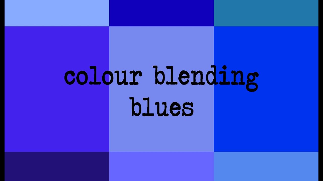 Technique Friday - colour blending BLUE - YouTube