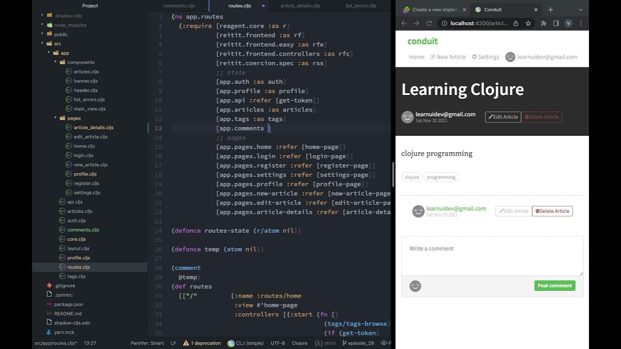 Clojurescript For React Developer 31 Comments Youtube