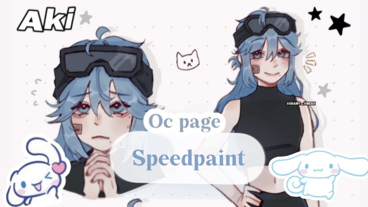 Designing an OC! Character page【Ibispaint x Speedpaint】 - YouTube