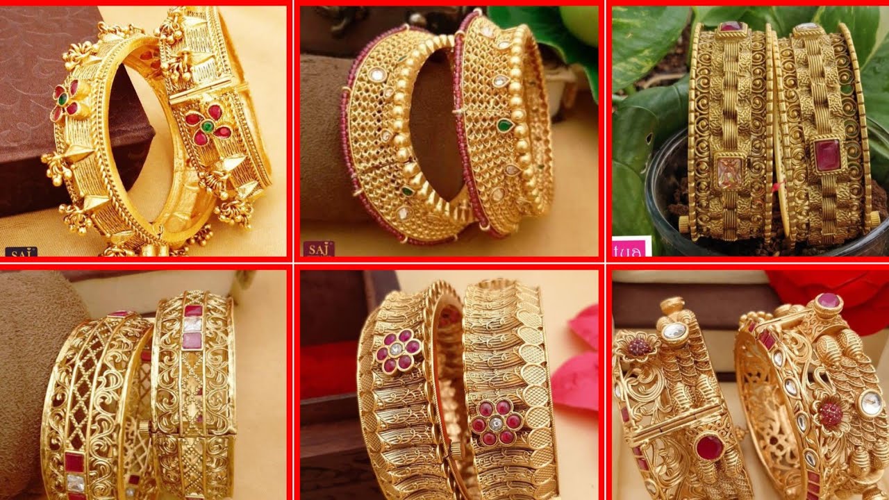 Beautiful Matte Finish Ruby-emerald Flower Designer Bangles DJ21069(SS Style Corner),,,2025 ...