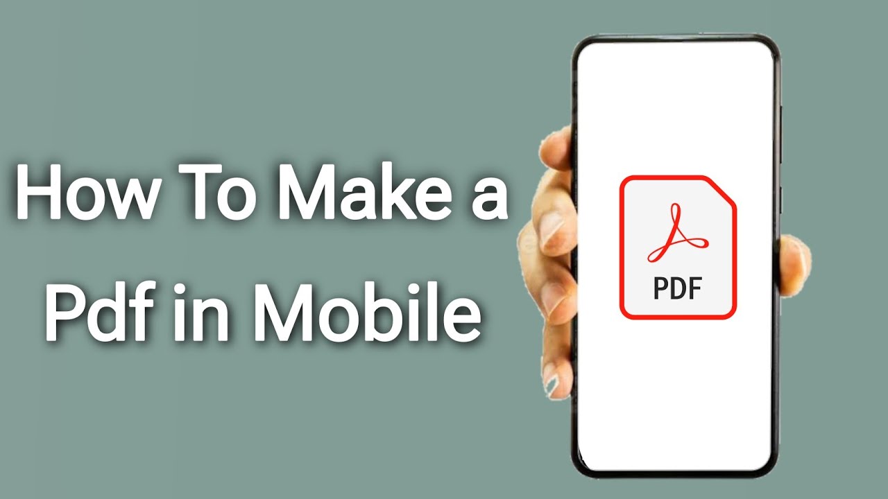 How to Make PDF File in Mobile - Full Guide - YouTube