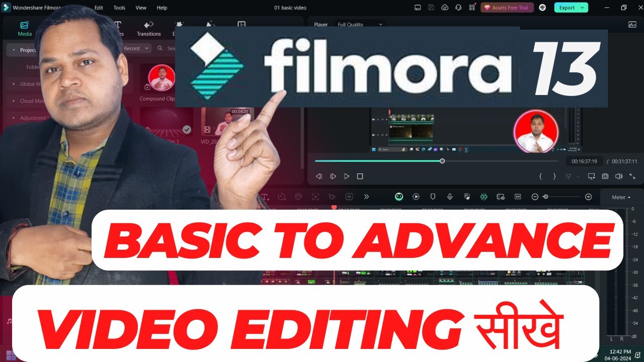 Filmora 13 - Complete Video Editing Course in Hindi | Basic To Advance ...