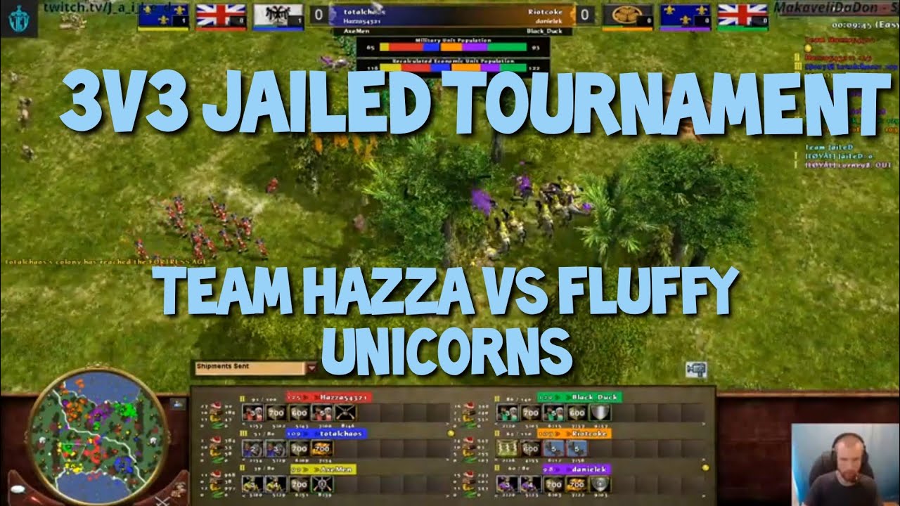 Age of Empires 3, 3v3 JaiLeD Tournament Play Ins, Hazza vs Fluffy ...