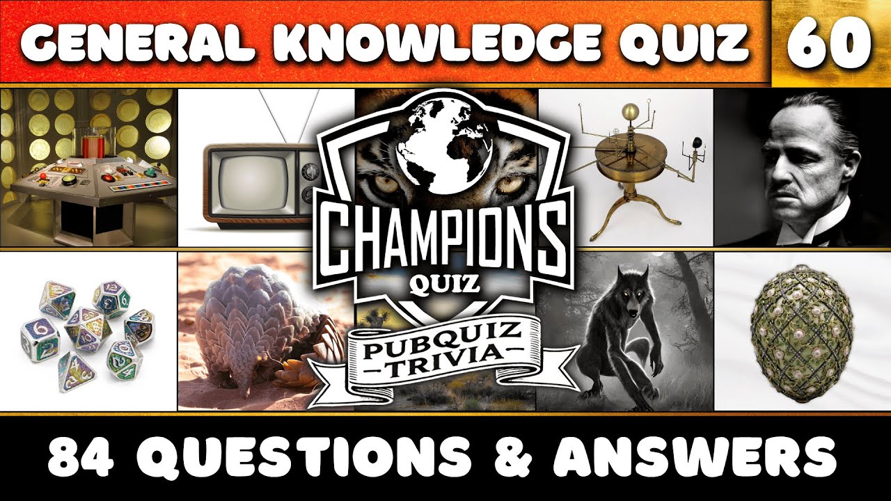 Pub Quiz TRIVIA 60 : 84 General Knowledge Questions! Geography, History ...