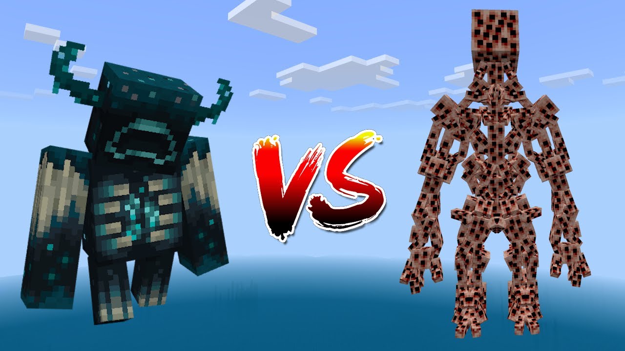 Warden VS Hiveminded Giant in Minecraft BE/PE - YouTube