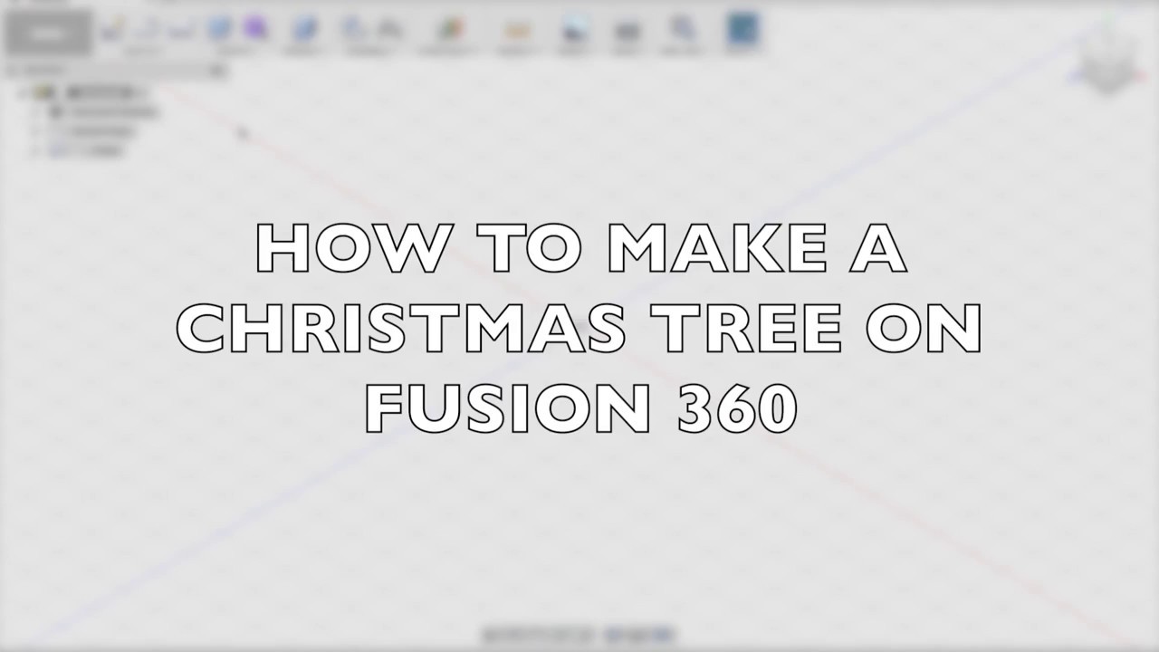 Fusion 360 on Mac - Christmas Tree Tutorial - YouTube