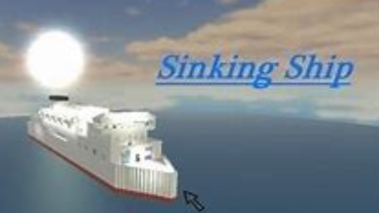 sinking ships roblox - YouTube
