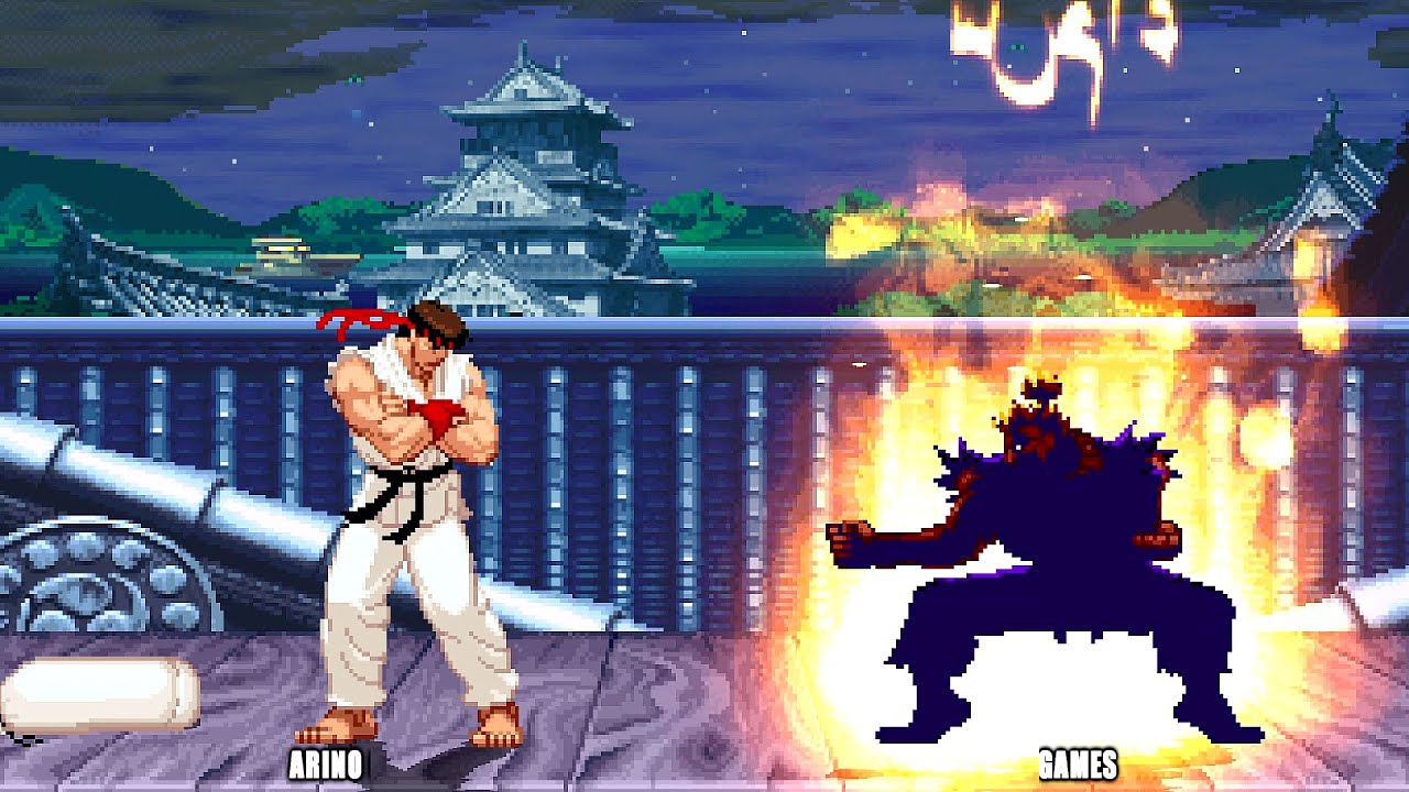 MASTER RYU VS FIRE GOD AKUMA - YouTube