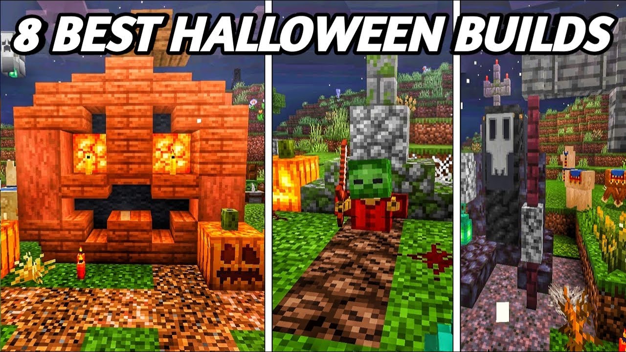 MINECRAFT: 8 BEST SPOOKY HALLOWEEN Builds and Ideas! - YouTube