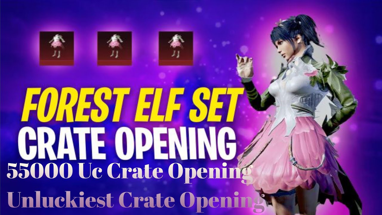 New Custom Crate Opening BGMI | Forest Elf Set Crate Opening ...