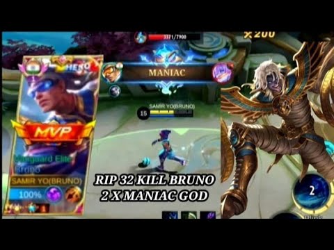 Bruno Master 32 Kill Invisible Wtf Damage 1 Hit Enable 😱|Khufra Or ...
