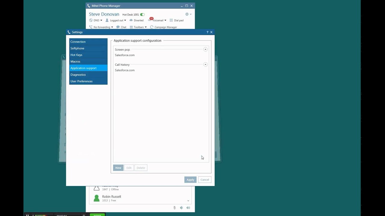 PMCRM02 - Salesforce CRM Integration - Mitel Phone Manager - YouTube