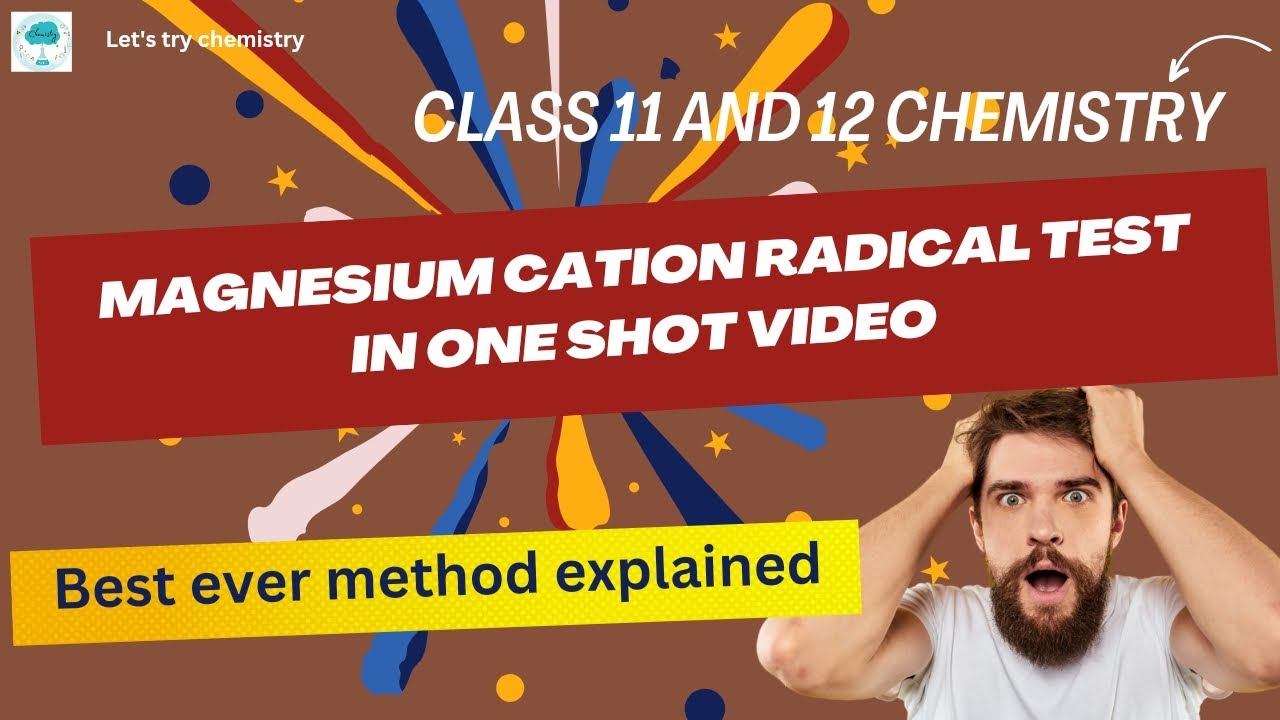 best method explained to detect magnesium cation basic radical in given ...