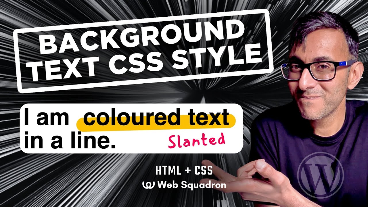 Highlight Background Text Shape Colour And Style Html And Css Youtube 5853
