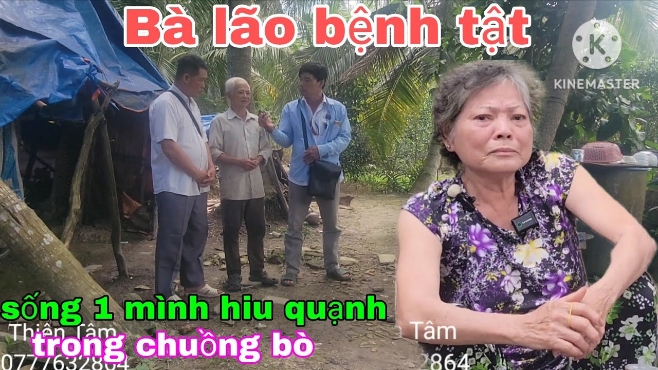 XÓT XA Bà lão bệnh tật sống một mình hiu quạnh trong chuồng bò siêu vẹo ...
