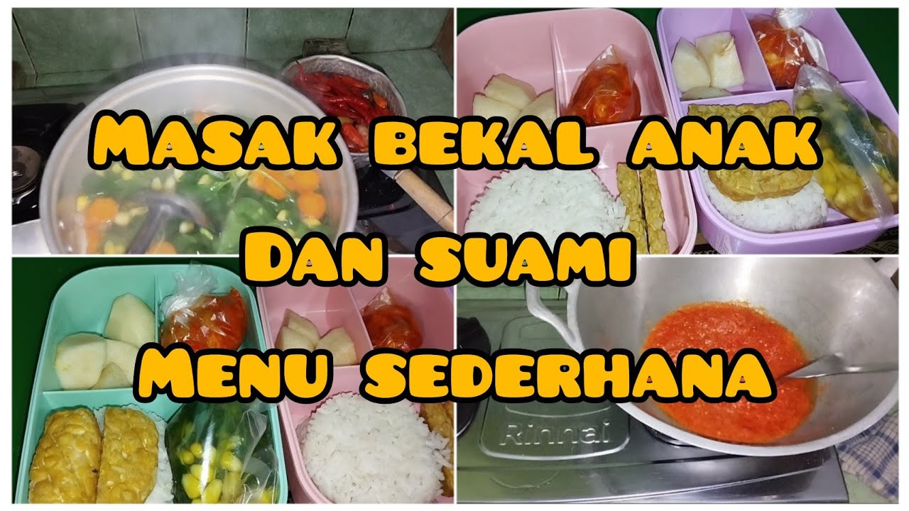 menu bekal suami simpel@Rahayu1488#menubekalsekolah #idebekal # ...