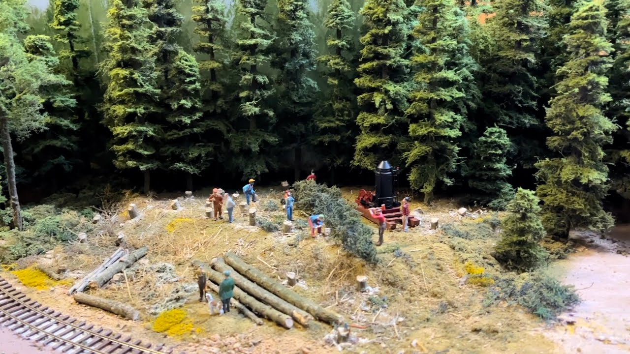 O/On30 Logging Camp Additions & More Trees - Model Railroad Adventures ...