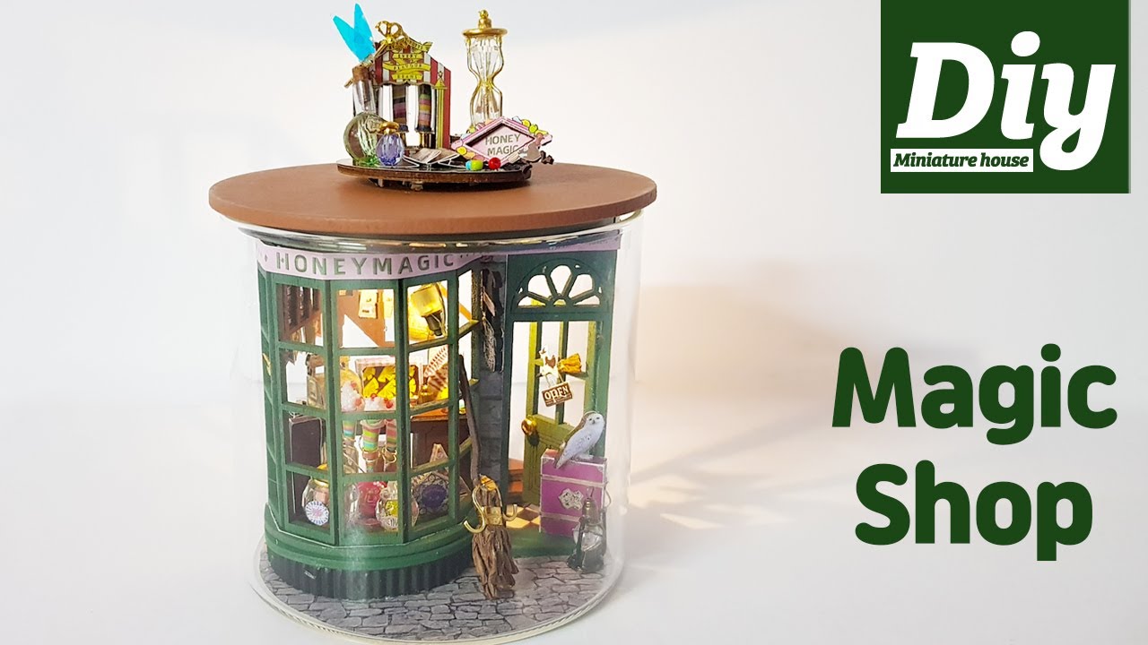 DIY kitㅣMiniature dollhouseㅣMagic Shopㅣ매직샵ㅣ미니어처하우스ㅣ박소소 - YouTube