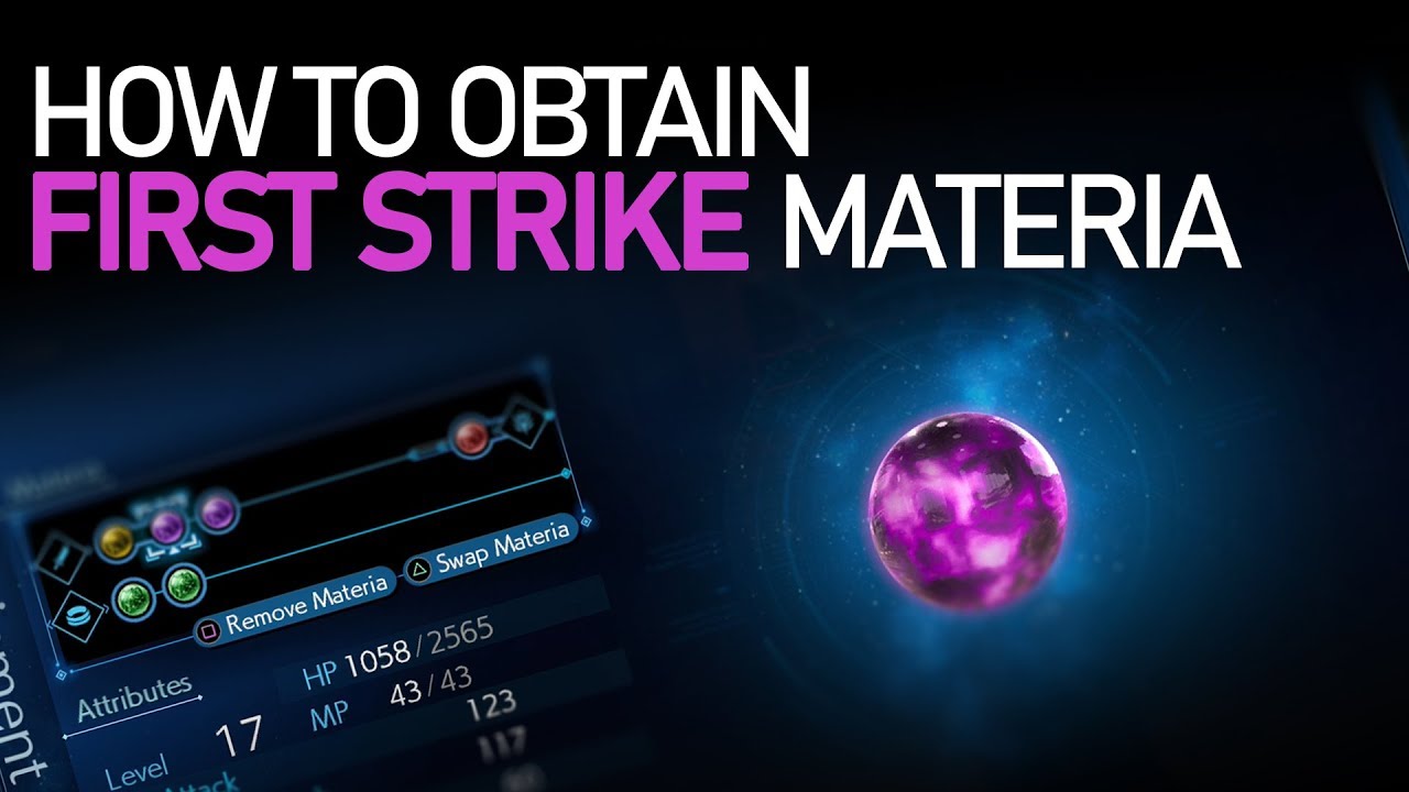 Final Fantasy VII Remake First Strike Materia Location Guide Chapter 8 ...