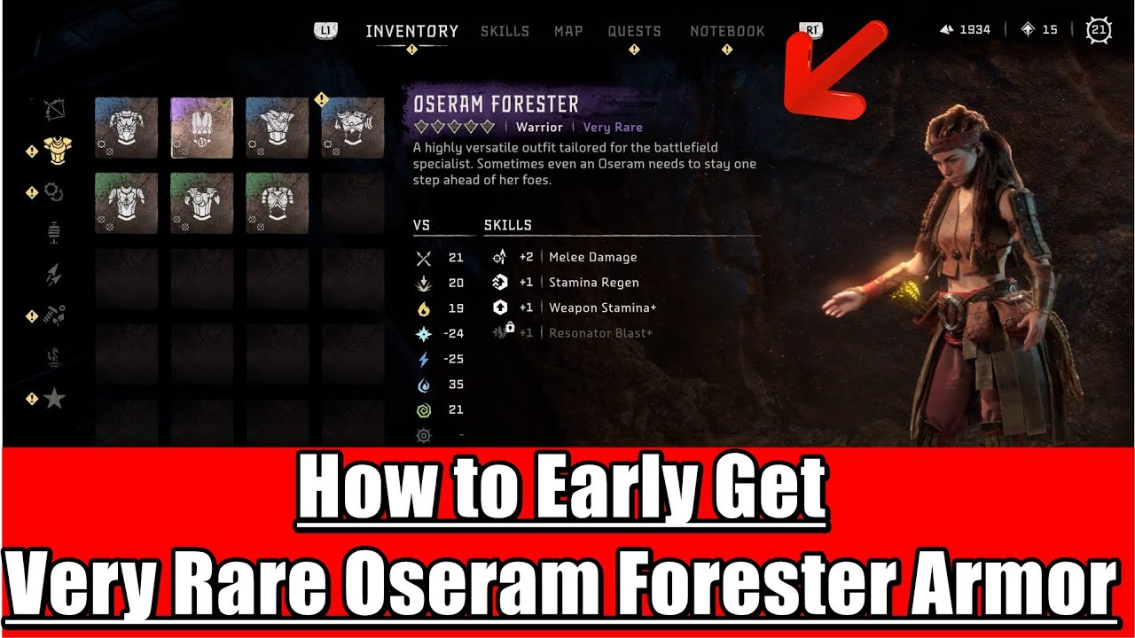 Horizon Forbidden West - How to Early Get Very Rare Armor Oseram ...