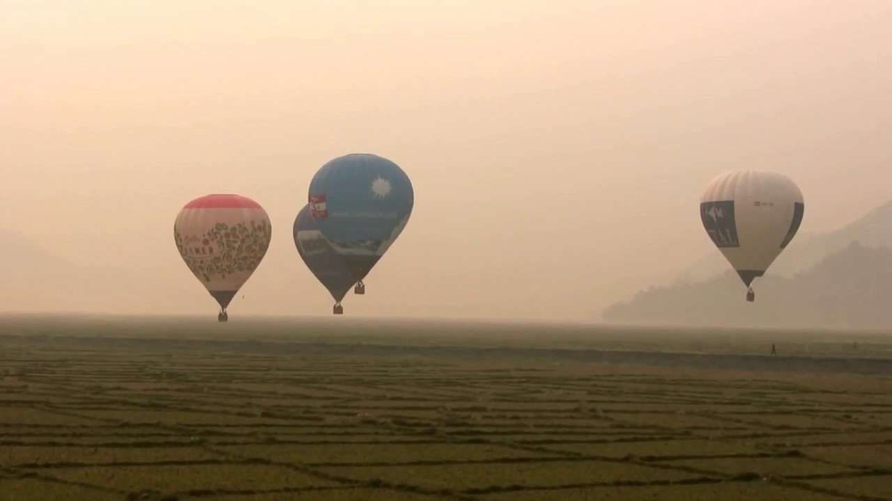 Hot Air Ballooning in Nepal - YouTube