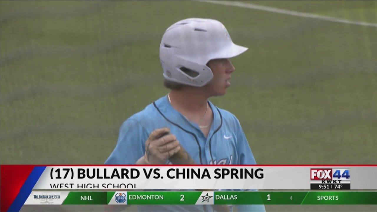 No. 17 Bullard upsets China Spring in game one - YouTube