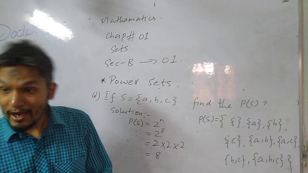 Class IX & X Mathematics Lecture #1 (Sets) - YouTube