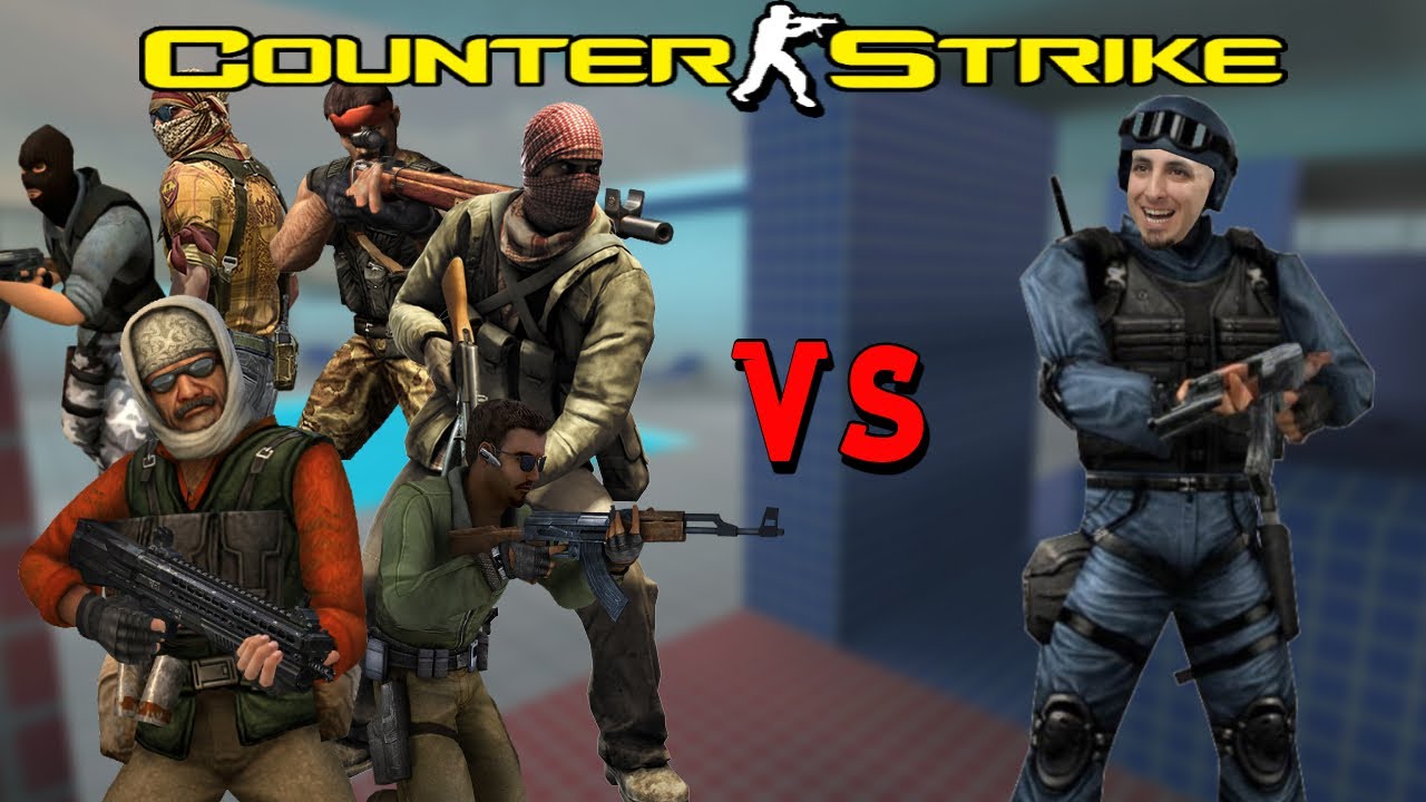 6 ladrones vs 1 policia😨 || Counter Strike 1.6 #2 - YouTube
