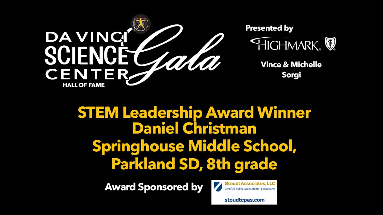 Daniel Christman Acceptance Speech - YouTube