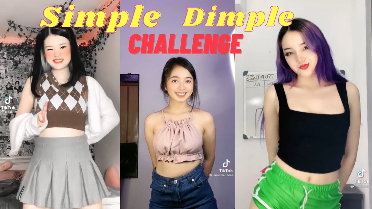 Simple Dimple Dance Challenge!! l Cute Girls Compilations l Tiktok ...